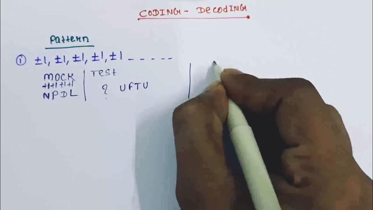 Coding-Decoding Concept | Part-1| Question Solving Pattern & Trick | - YouTube