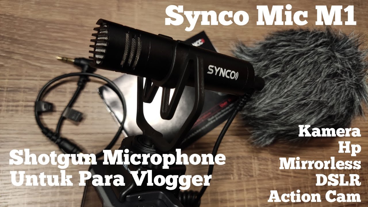 Synco Mic M1 Mic Shotgun Murah Berkwalitas Untuk Vlog Menggunakan Hp Dan Kamera - YouTube