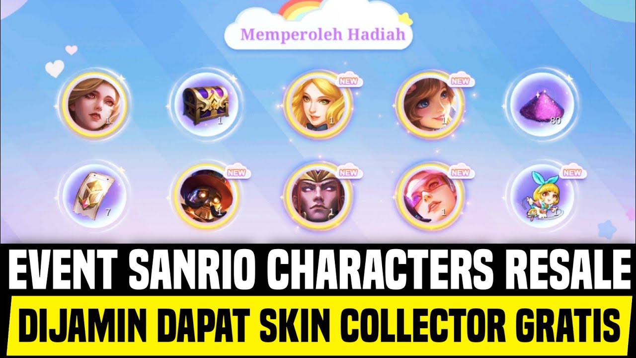 EVENT MLBB x SANRIO CHARACTERS RESALE 2 SKIN SANRIO BARU & DIJAMIN ...