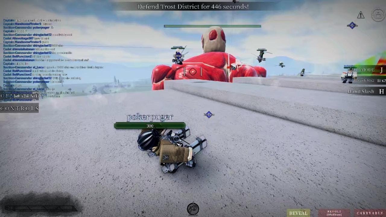 AOT: resistance attack titan stages 4 and 5 - YouTube