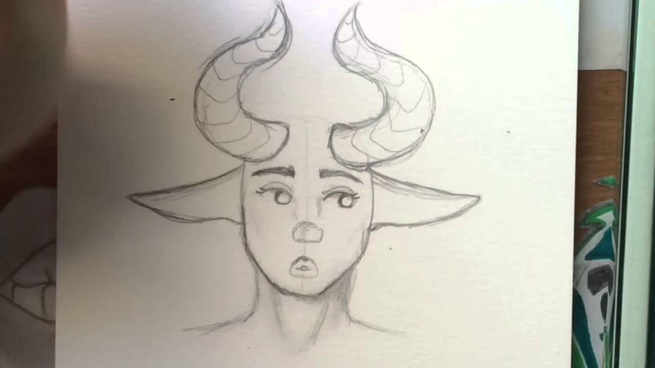 How to draw semi realistic creature - YouTube
