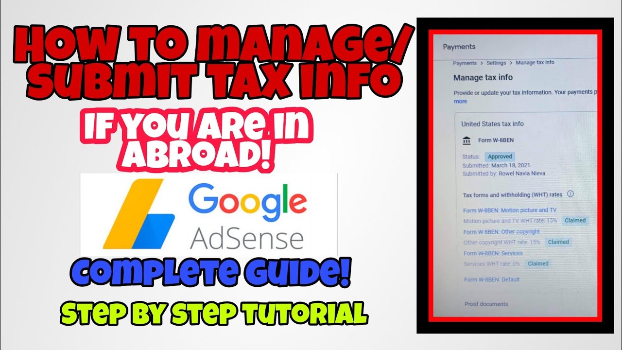HOW TO MANAGE/SUBMIT TAX INFO IF YOU ARE IN ABROAD | COMPLETE GUIDE ...