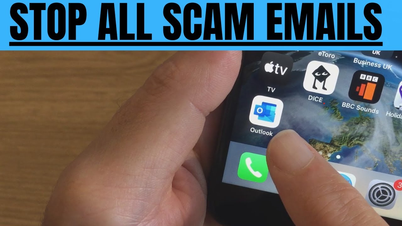 How To STOP ALL SCAM EMAILS On Your Phone - OUTLOOK & HOTMAIL or MSN ...