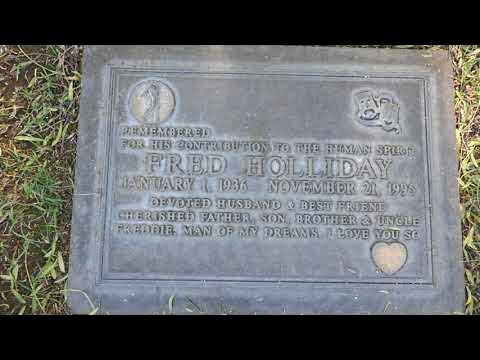 Actor Fred Holliday Grave Mount Sinai Memorial Park Los Angeles California USA December 8, 2022 ...