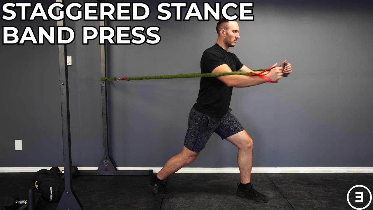 Staggered Stance Band Press - YouTube