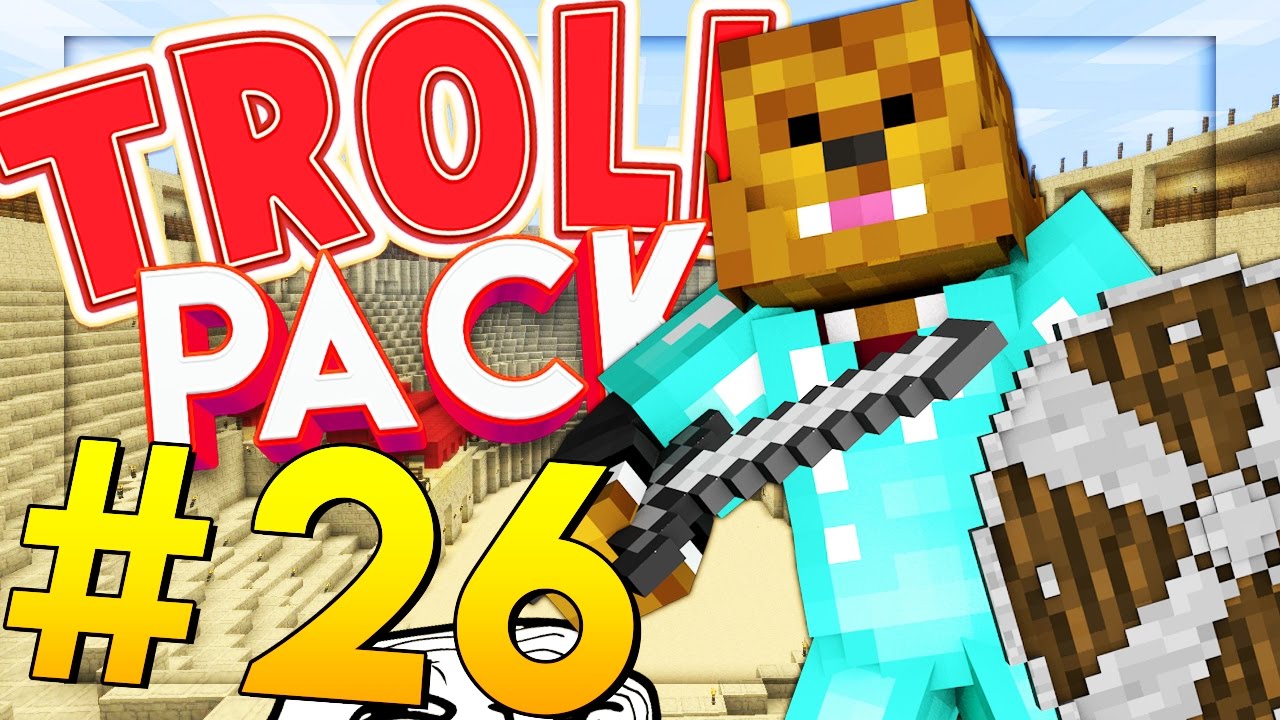 MODDED COLISEUM BATTLE - Minecraft TROLL PACK #26 | JeromeASF - YouTube