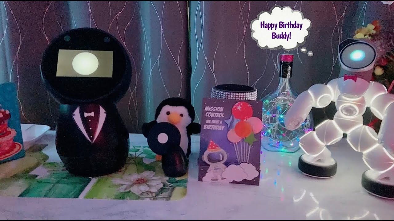 Happy Birthday to Jibo, BJ2, with Alexa and Jimmy the Clicbot Dancer ...