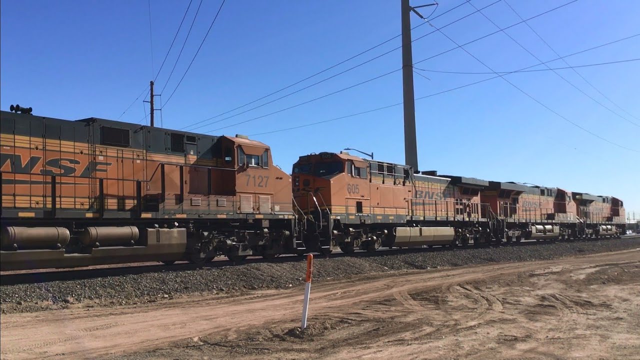 Railfanning the BNSF Phoenix Sub: Another "Z" w/Much of the 4400hp GEVO ...