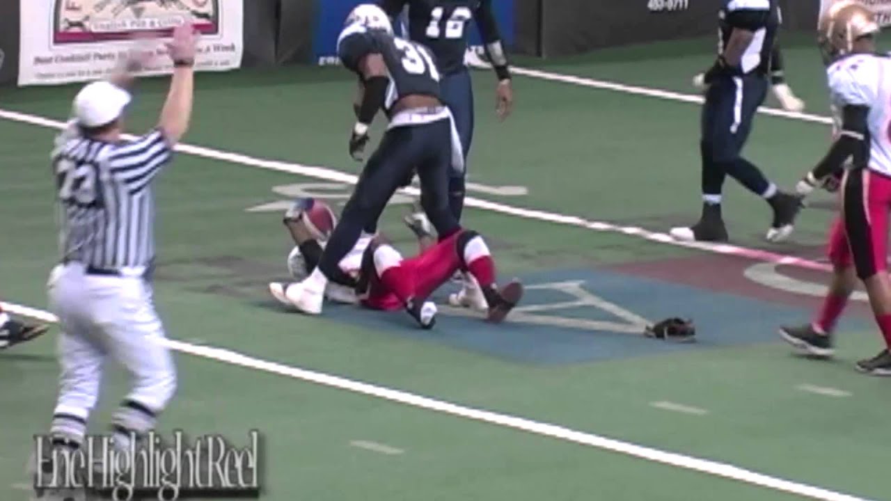 Football Player Gets Hit So Hard His Shoe Comes Off - YouTube