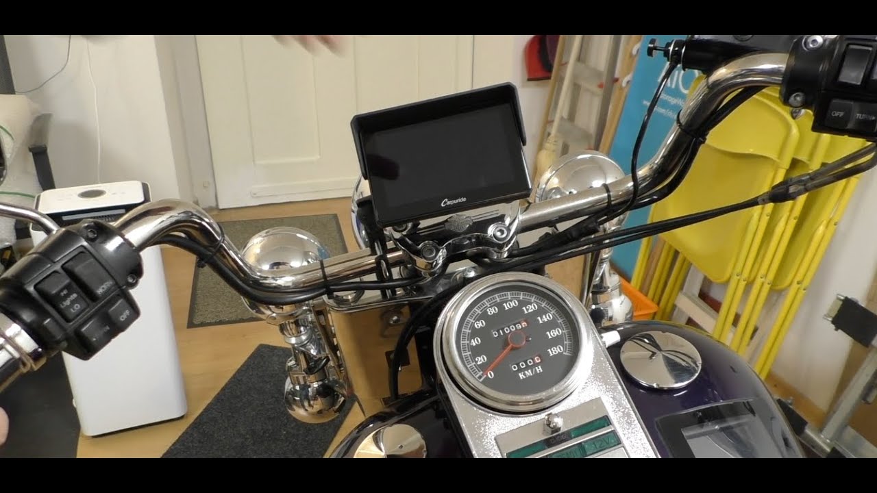 Carpuride W502 multimedia screen for motorbikes (PWJ221) - YouTube