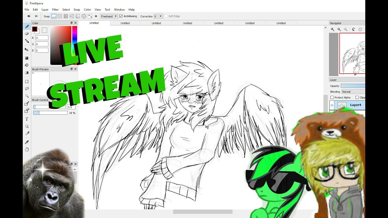 DRAWING LIVE STREAM (W/ Caramel Swirl) - YouTube