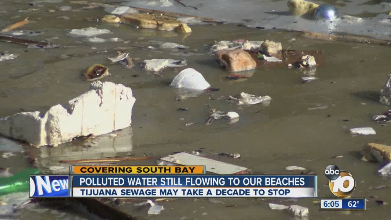 Sewage continues to flow into the United States from Tijuana - YouTube