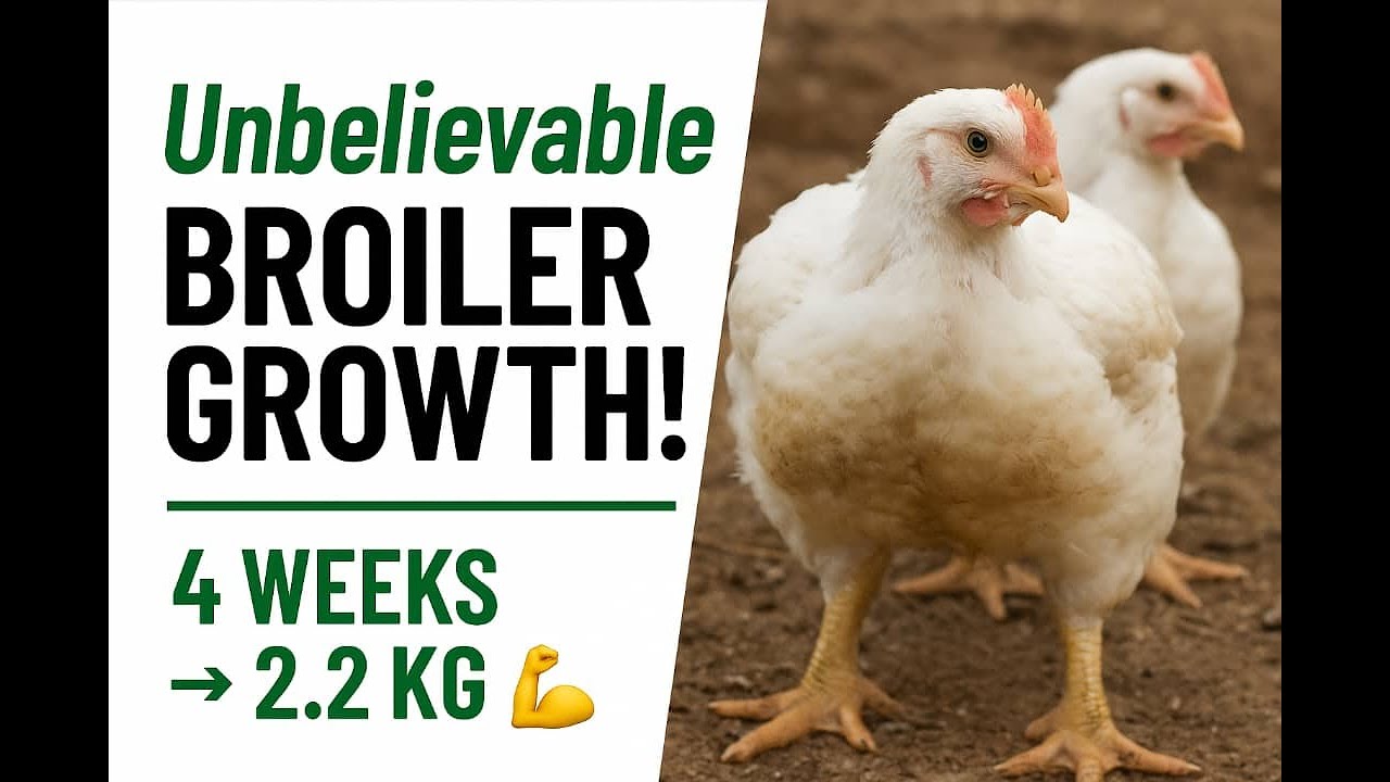 BROILER GROWTH UPDATE – FROM TINY CHICKS TO 2 2 KG IN 4 WEEKS! - YouTube