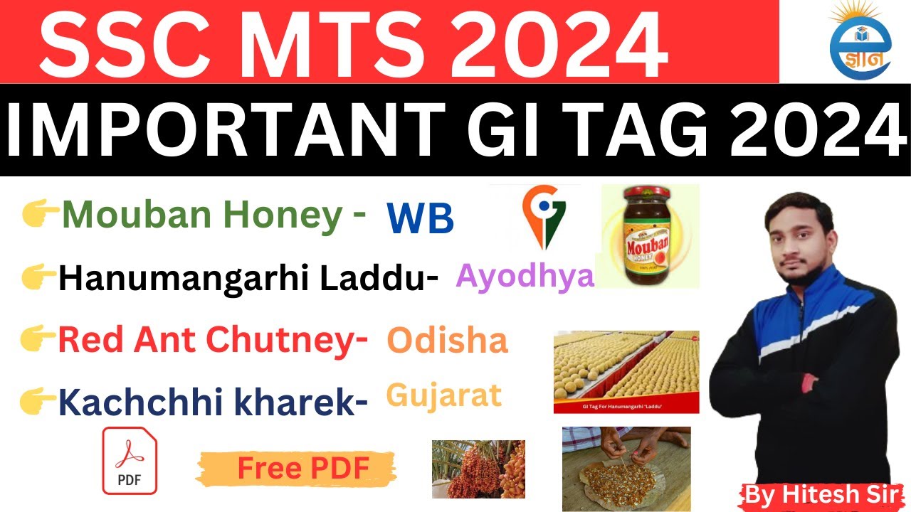 SSC MTS 2024 | GI Tag 2024 Current Affairs | Important GI Tag Of All ...