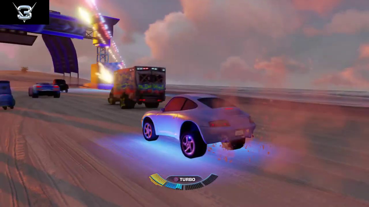 Cars 3: Driven to Win - Sally racing at Fireball Beach Sprint - YouTube