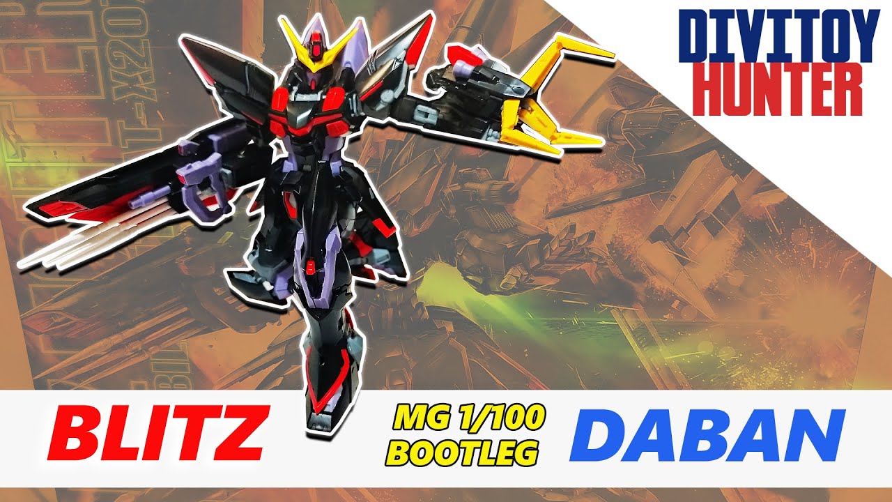 BLITZ DABAN MG 1/100 BOOTLEG ( CHEAP GUNPLA BUILD ) - YouTube