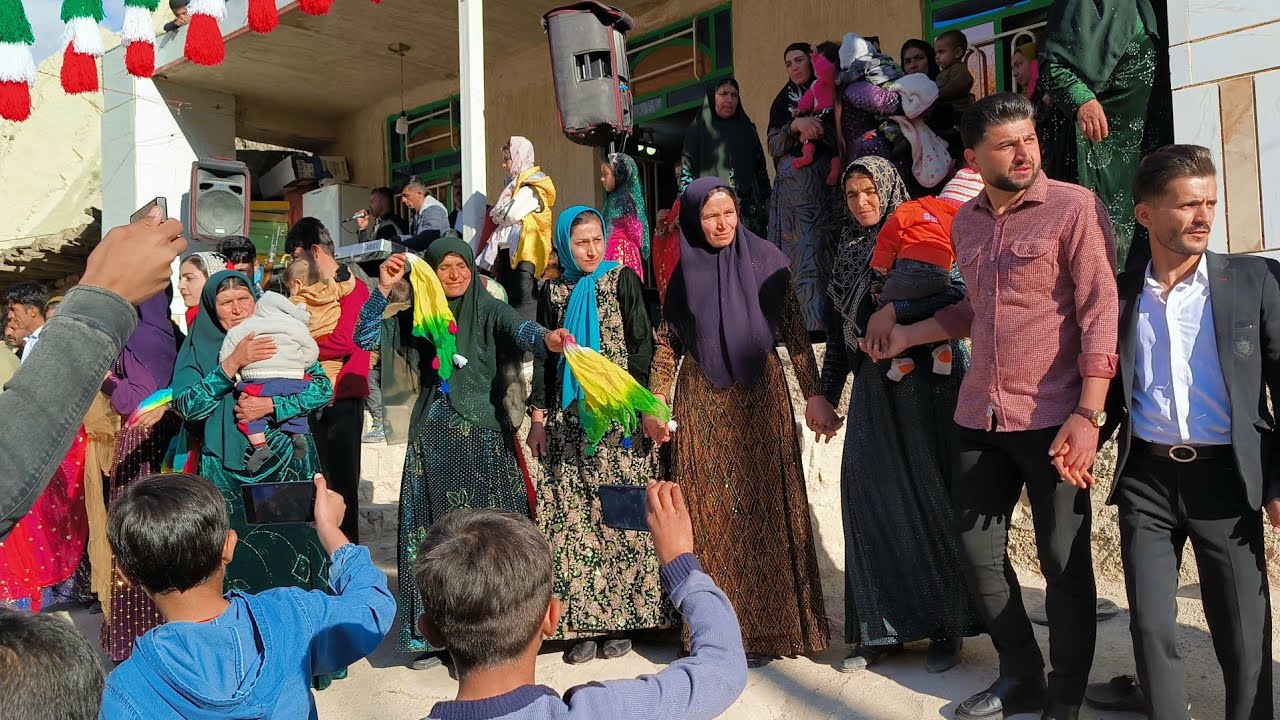 nomadic wedding celebration in the village with the presence of the ...