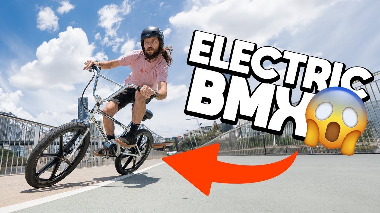 Поездка по городу на электровелосипеде Evolve BMX Project - YouTube