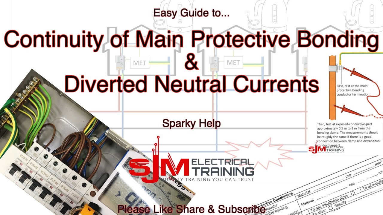 Testing of Main Protective Bonding & Diverted Neutral Currents - YouTube