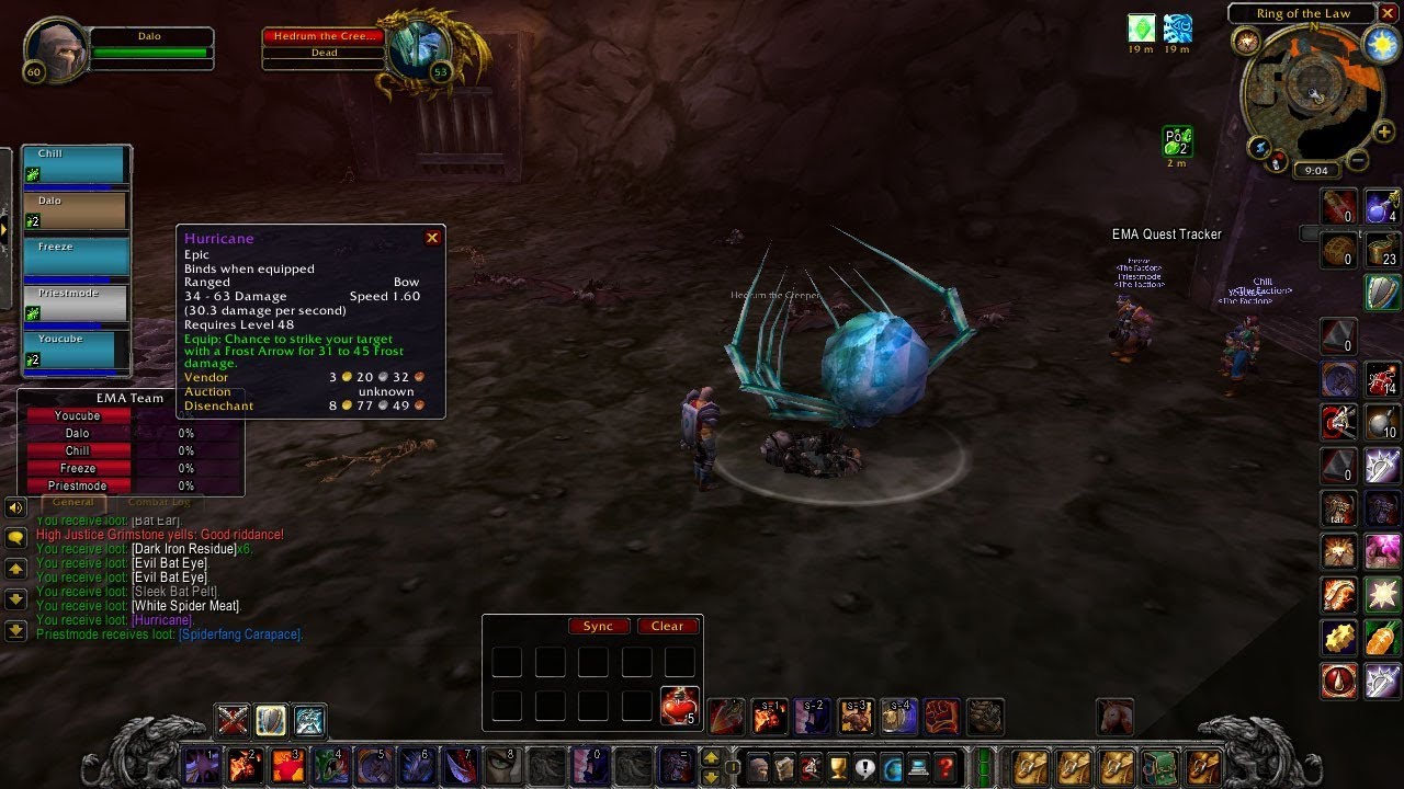 WoW Classic BRD Hand of Justice Savage Glad Chain 11-12 minute farm ...
