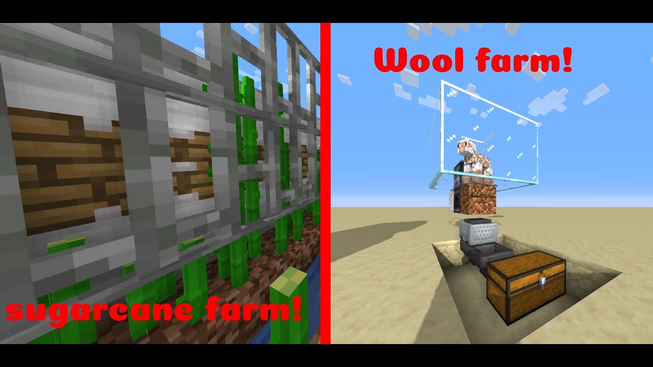 Minecraft | 5 starter farms YOU can build! - YouTube