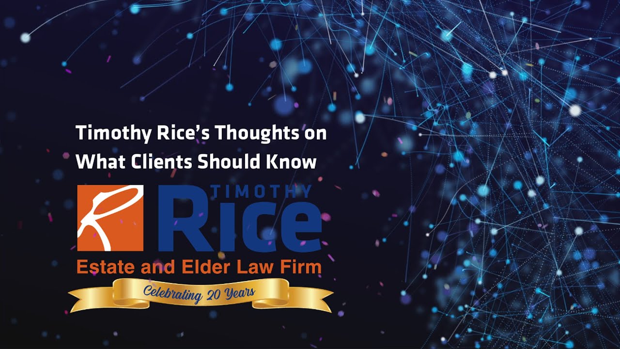 Timothy Rice’s Thoughts on What Clients Should Know - YouTube
