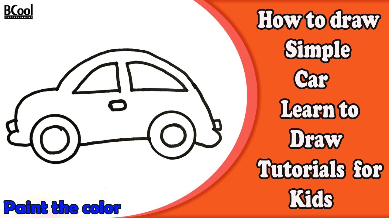 How to Draw Cartoon CAR Learn to Draw Tutorials for Kids#Simple - YouTube