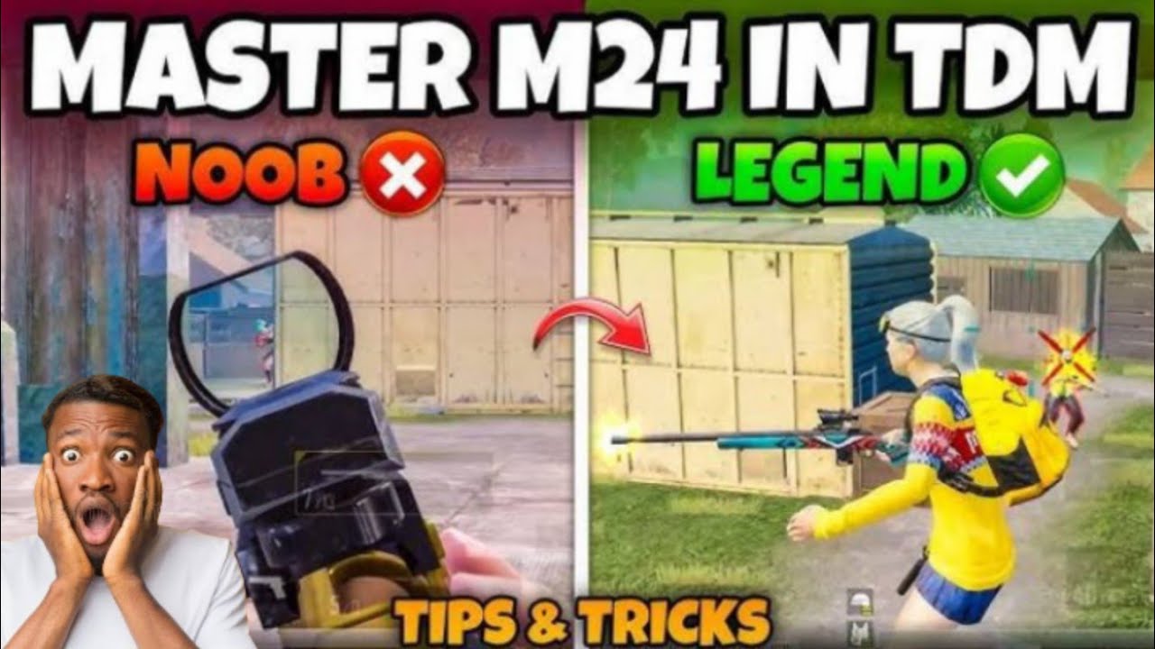 MASTER M24 IN TDM TISP TRICKS VIDEO (2025)#pubgmobile #bgmi #viralvideo #tdm #youtube - YouTube