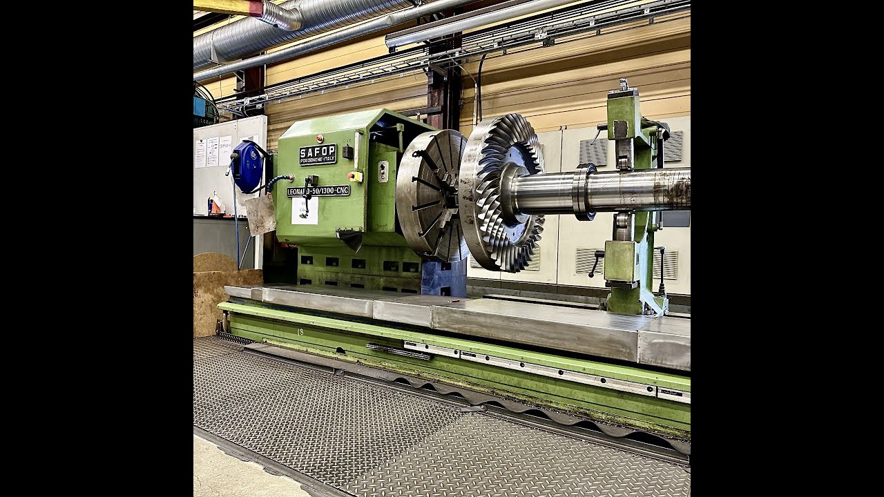 SAFOP Leonard 50/1300 #cnclathe - YouTube
