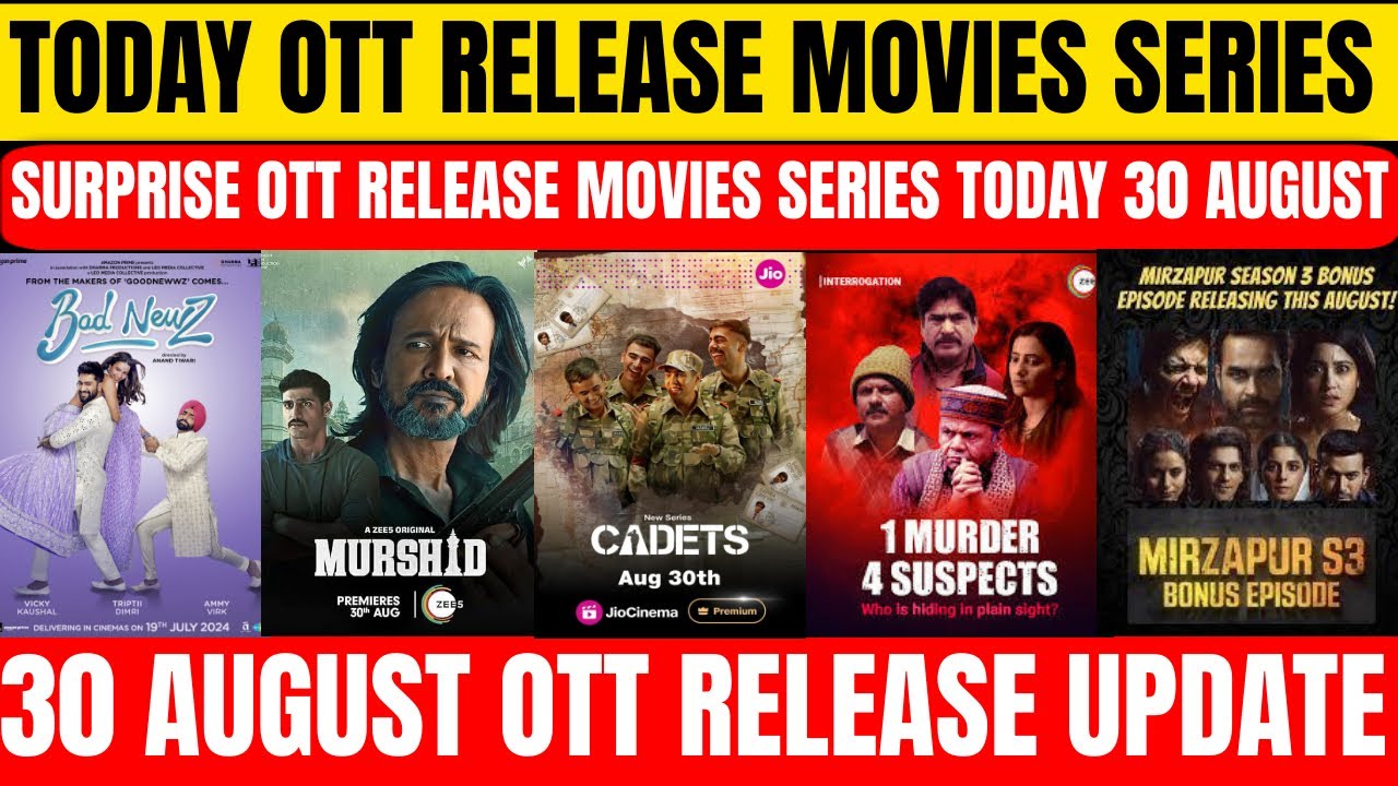 Surprise Ott Release Movies Series This Friday| Bad Newz Ott Streaming ...