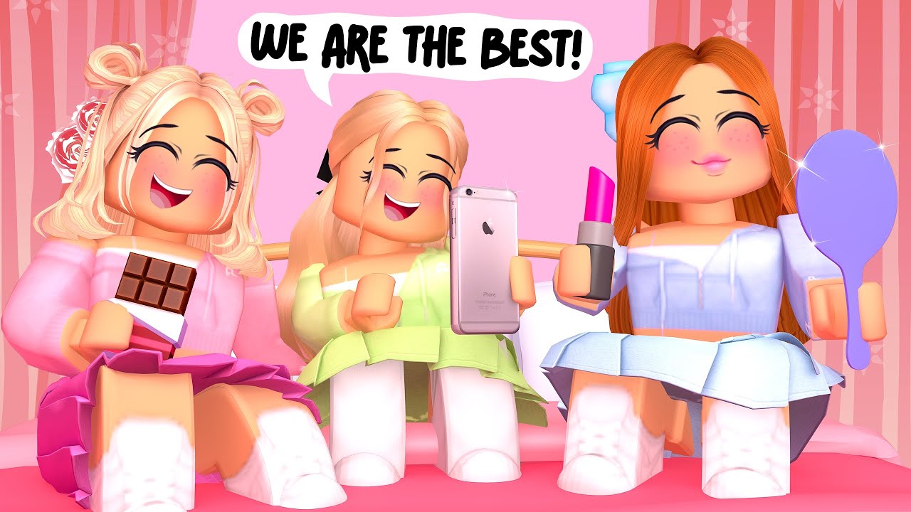 SLEEPOVER WITH THE MEAN GIRLS IN ROBLOX BROOKHAVEN! - YouTube