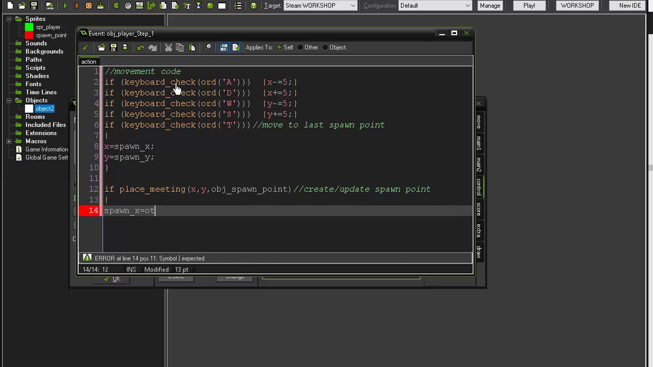 [GAMEMAKER] Spawn in a specified location - YouTube
