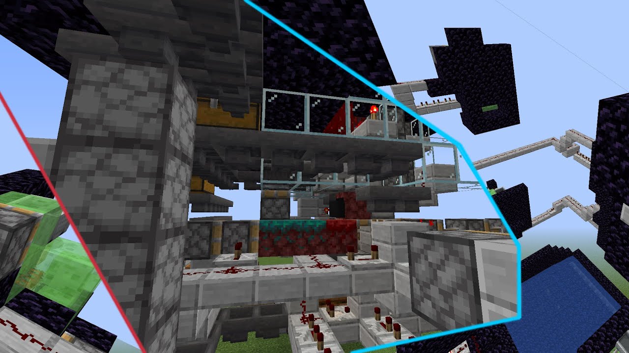 Minecraft fully automated nether tree farm prototype - YouTube