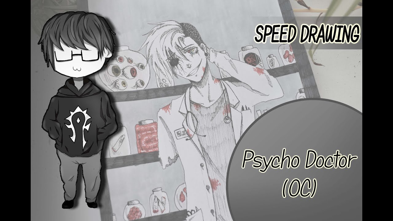 |SPEED DRAWING| - Psycho Doctor (goretober = new OC) - YouTube