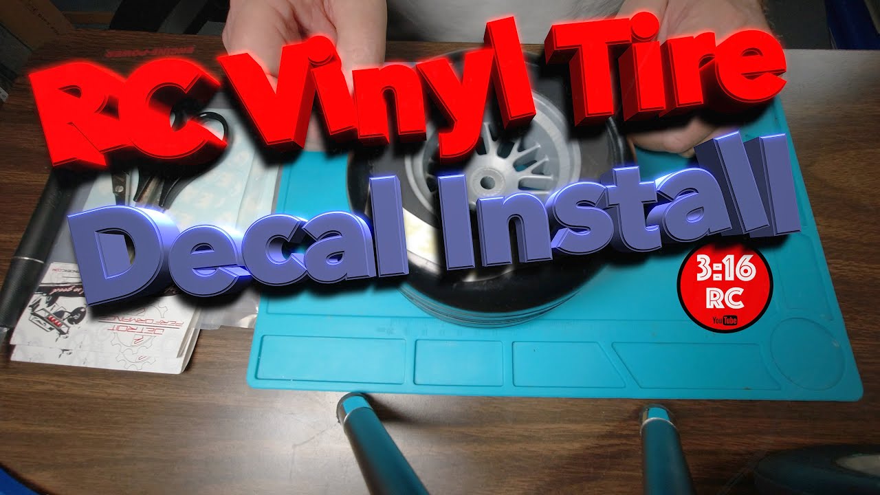 RC Vinyl Tire Decal Installation - YouTube