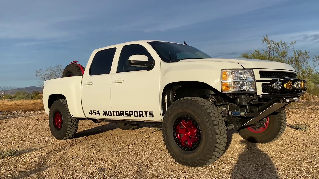 Chevy Silverado Prerunner walk around video, phase 1 complete - YouTube