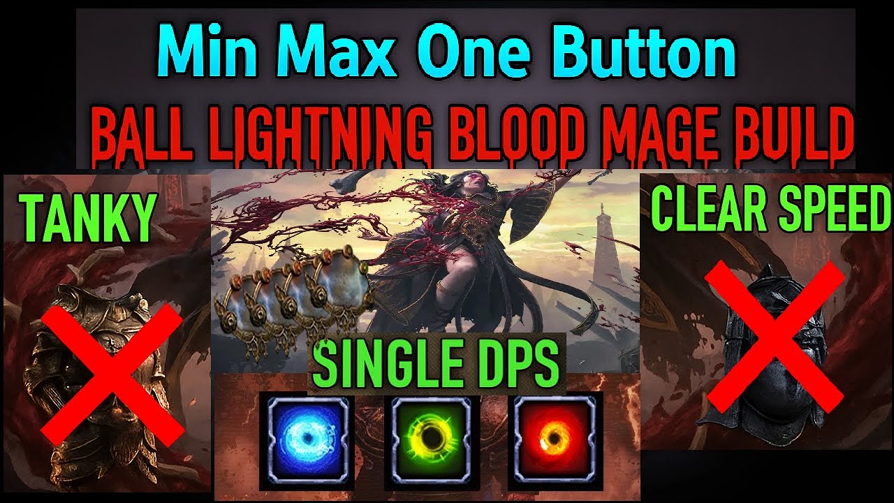 [POE2] Min-Max Ball Lightning Blood Mage | Mirror-Tier Build Show Case ...