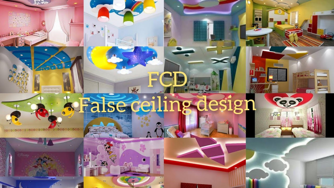 Top 41 False ceiling design Kids room |# FCD - YouTube