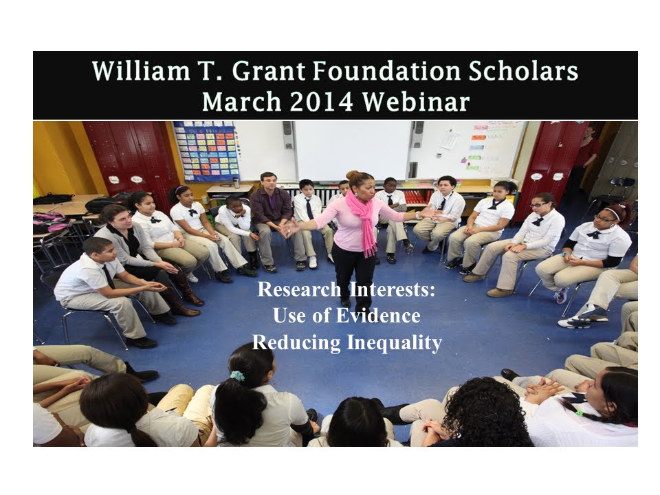 William T. Grant Foundation Scholars Webinar March 6, 2014 - YouTube
