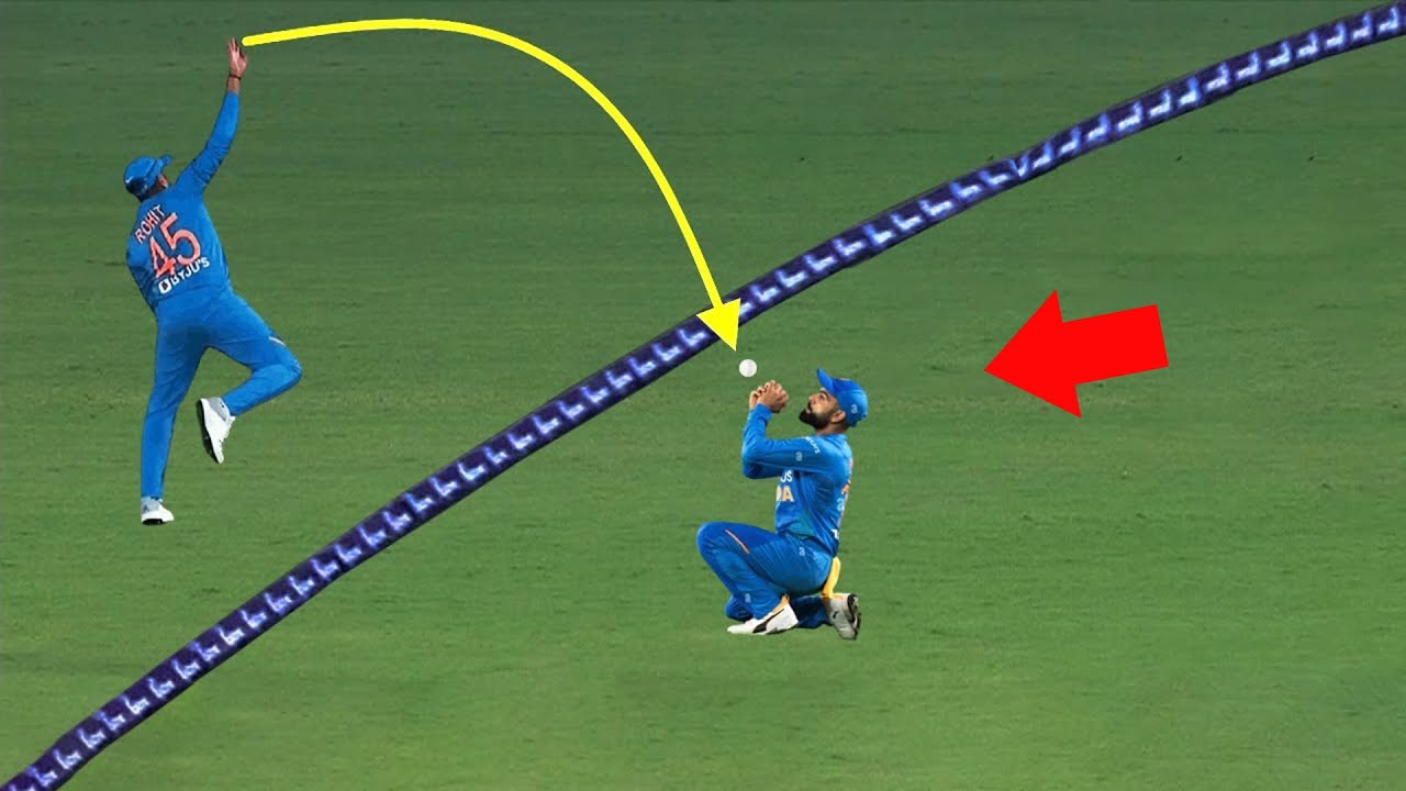 10 Shocking Boundary Line Assist Catches In Cricket 🦅 - YouTube
