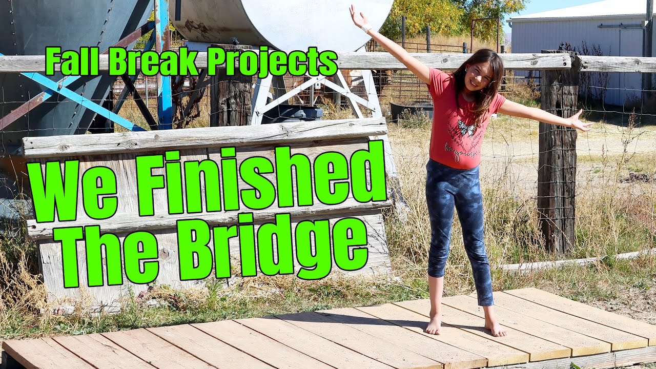 Finishing the Bridge | Fall Break Projects with my Daughter, Part 1 ...