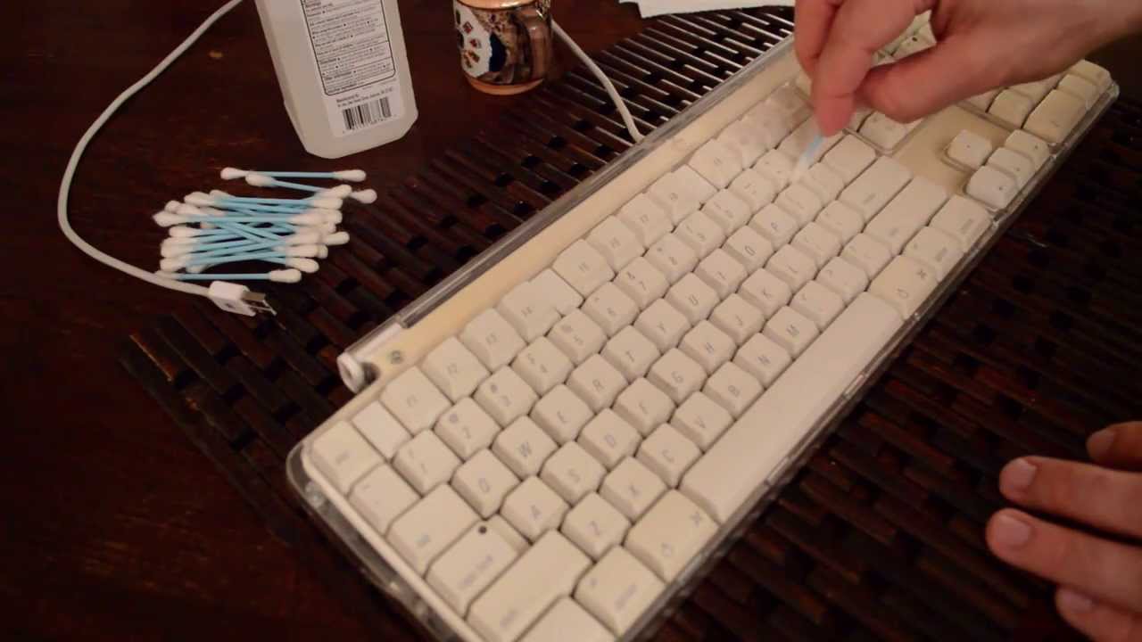 ASMR Triggers - Keyboard Cleaning (eMac) - YouTube