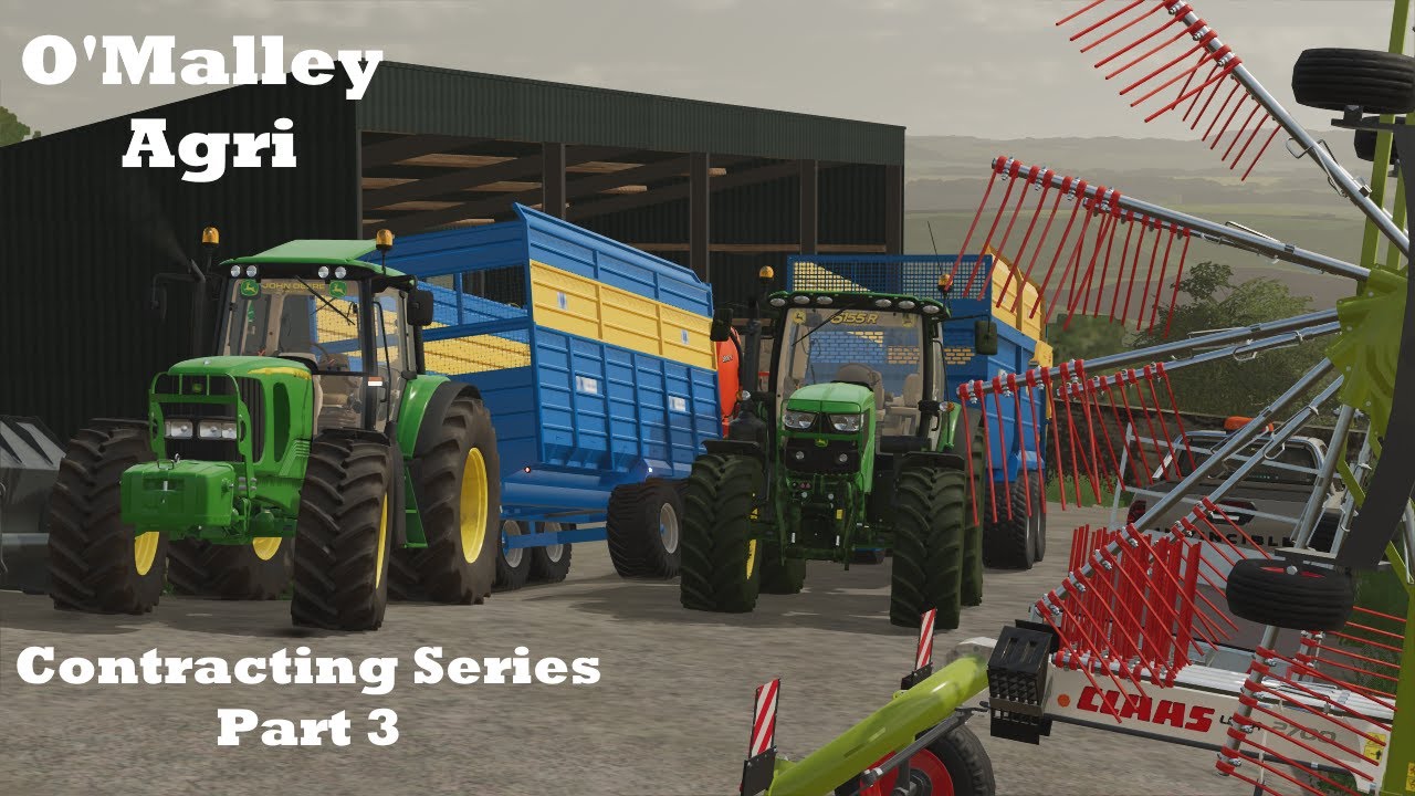 At The Grass-FS22 Contracting Series Part 3 - YouTube