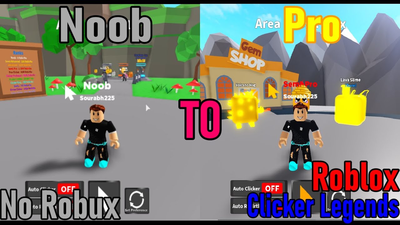 Noob To Pro In Clicker Legends Roblox - YouTube