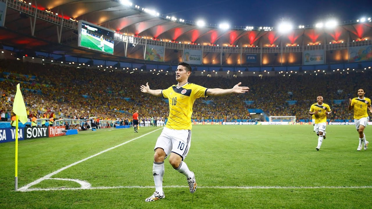O gol mais bonito de 2014 - James Rodríguez - PUSKÁS 2014 - YouTube