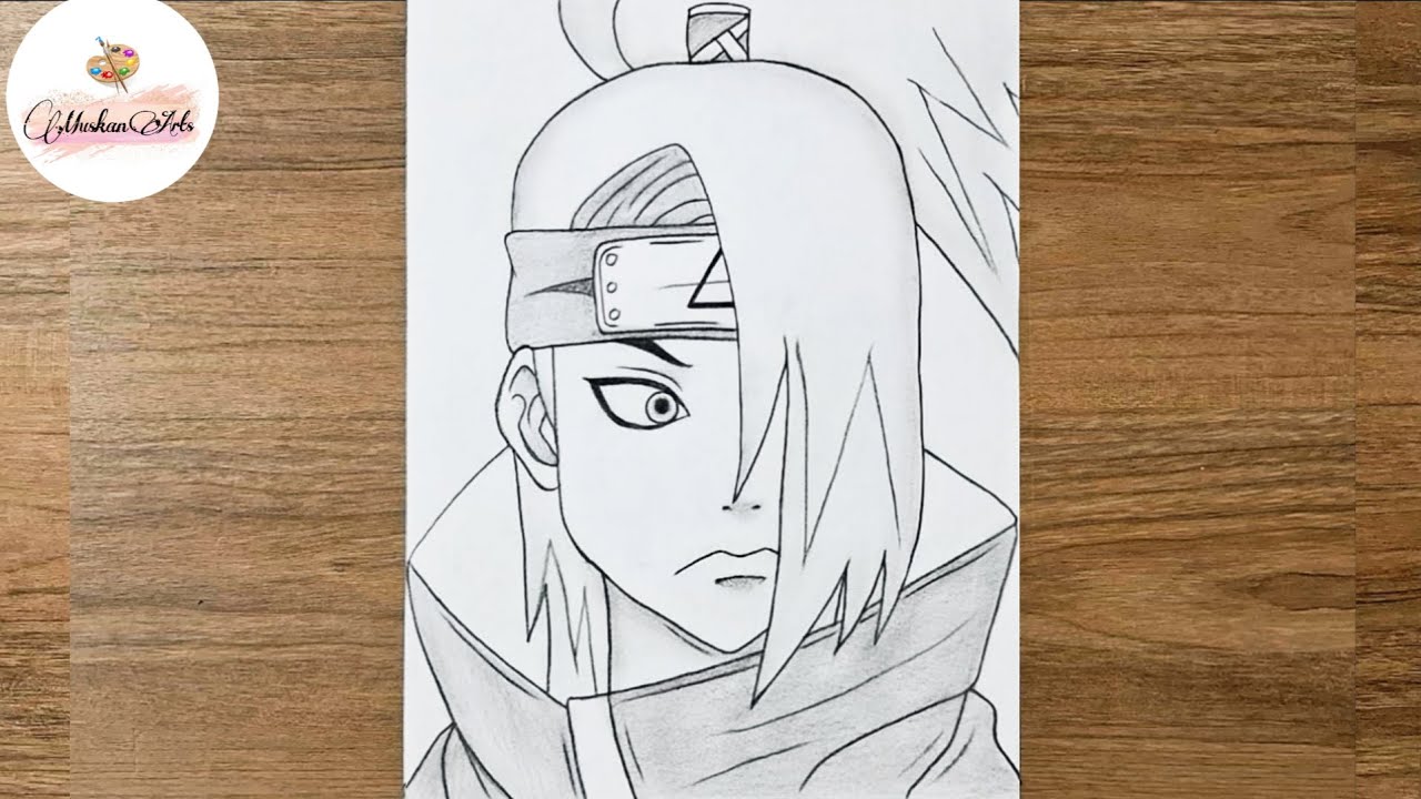 How To Draw Deidara From Naruto || Easy Anime drawing || Deidara ...