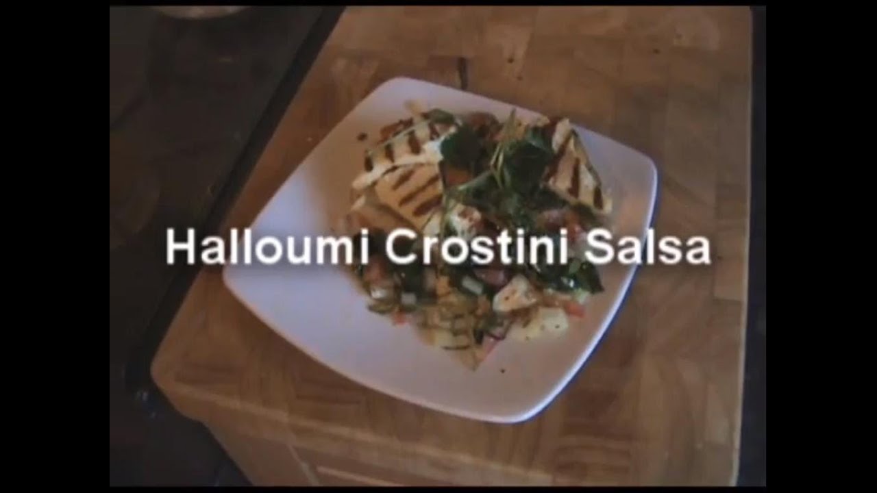 Halloumi Crostini Salsa - MYVIRGINKITCHEN - YouTube