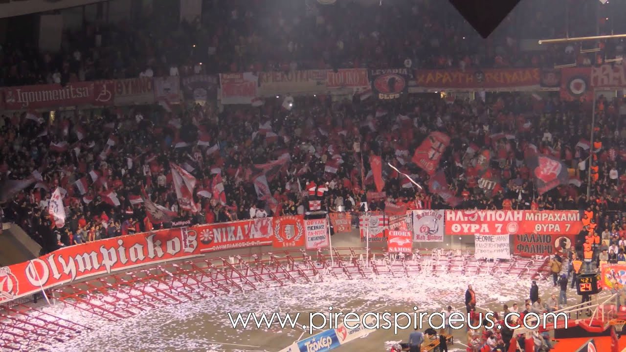 ΘΥΡΑ 7 ΣΕΦ ΟΛΥΜΠΙΑΚΟΣ BARCELONA 16/1/2014 - YouTube