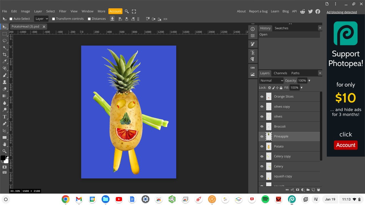 Potato Head Project - Intro to Photopea - YouTube