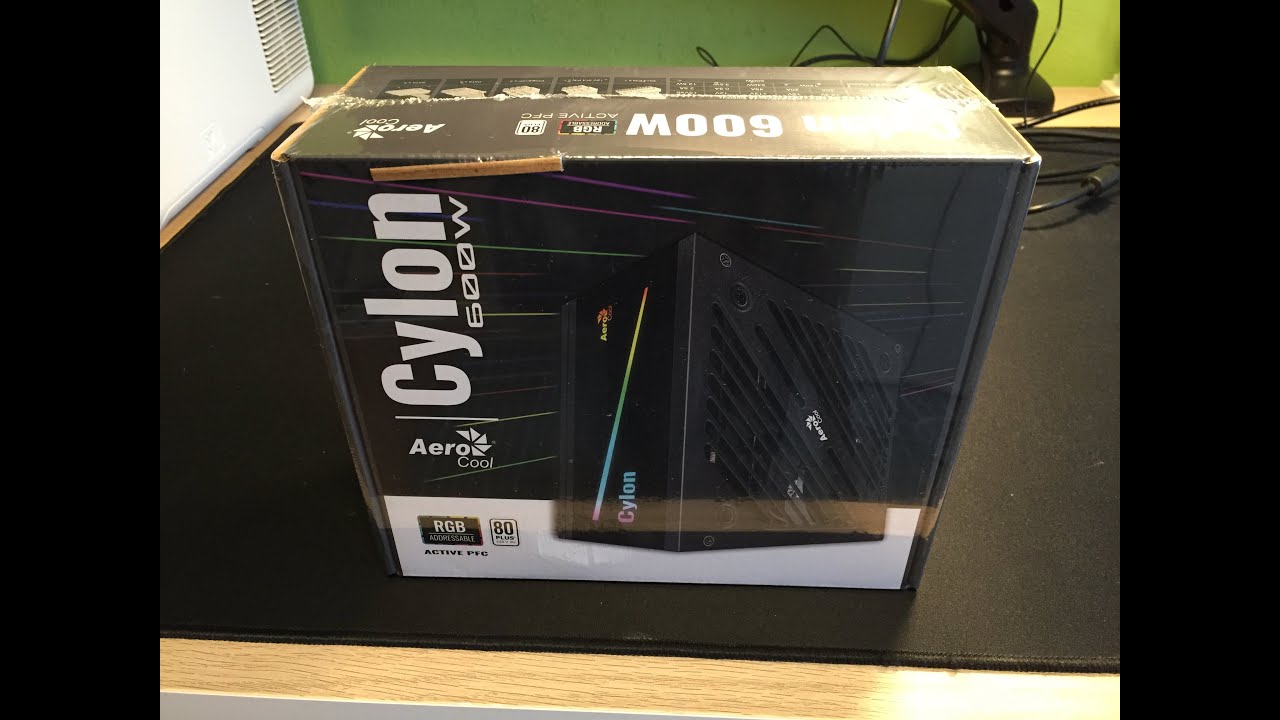 AeroCool Cylon 600W RGB UnBoxing - YouTube